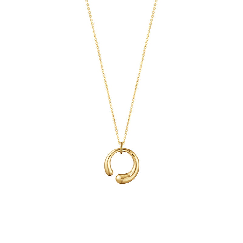 Georg Jensen Mercy 18ct Yellow Gold Necklace | British Diamond Company