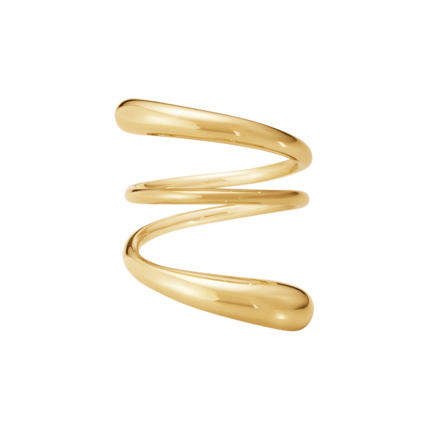 Georg Jensen Mercy 18ct Yellow Gold Twist Ring | British Diamond Company