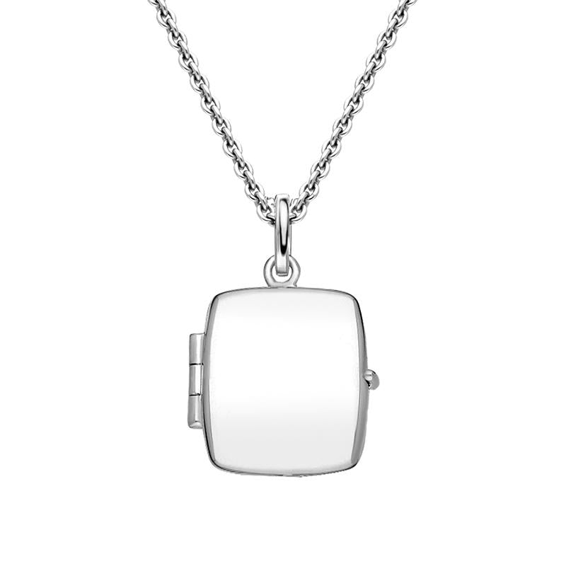 Sterling Silver Rectangle Keepsake Locket | British Diamond Company